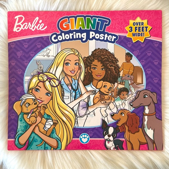 Barbie | Office | Barbie Jumbo Coloring Activity Book Giant Coloring ...